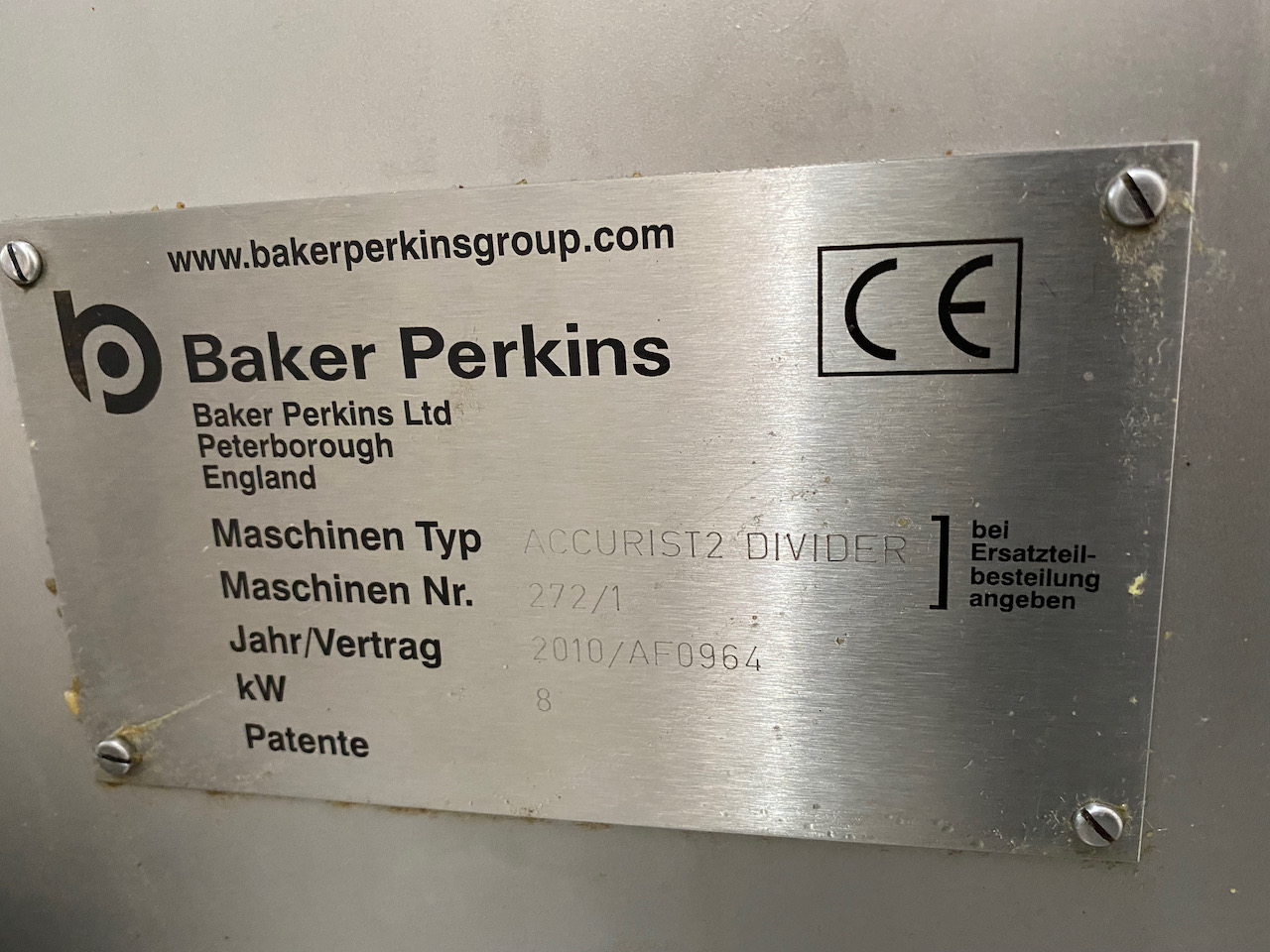 Baker Perkins Accurist 2 Teigabwieger / Divider | Euro-Back